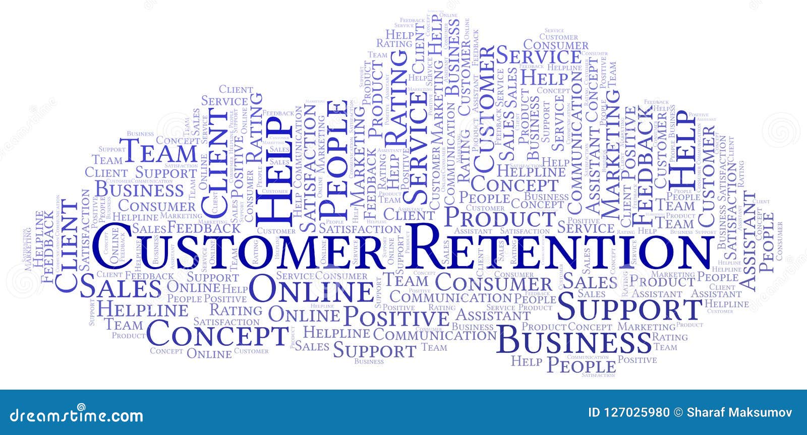 Customer Retention Word Cloud. Stock Illustration - Illustration of ...