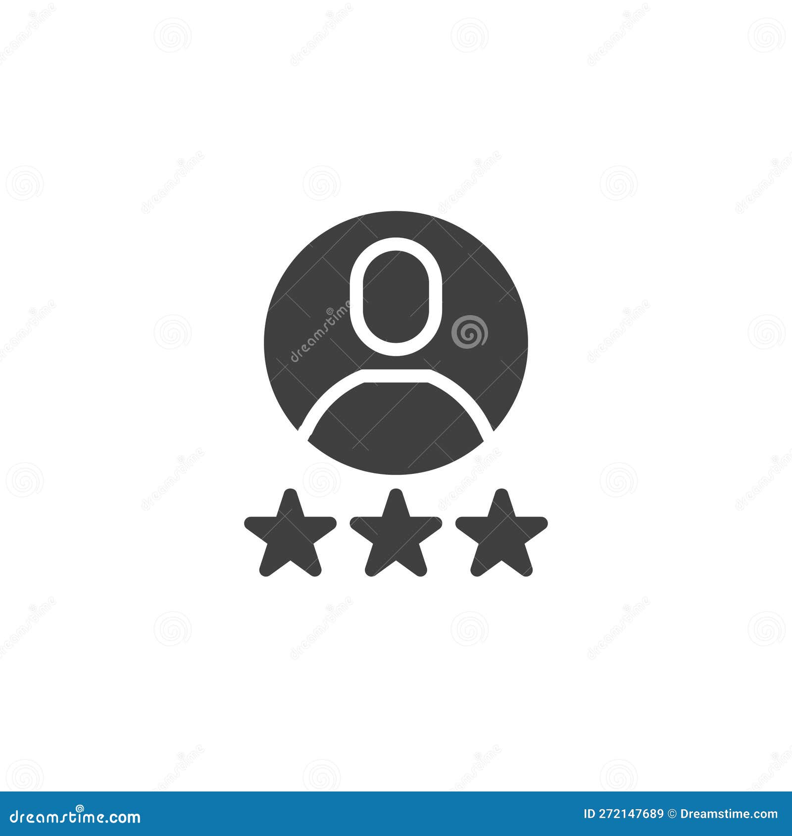 Customer Review Vector Icon Stock Vector - Illustration of star, glyph ...