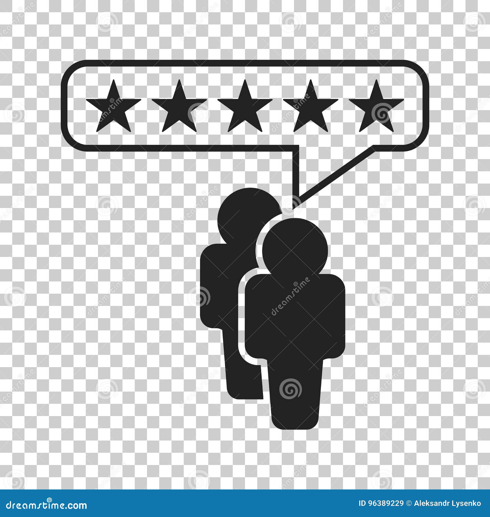 Customer Reviews, Rating, User Feedback Concept Vector Icon. Fla Stock ...