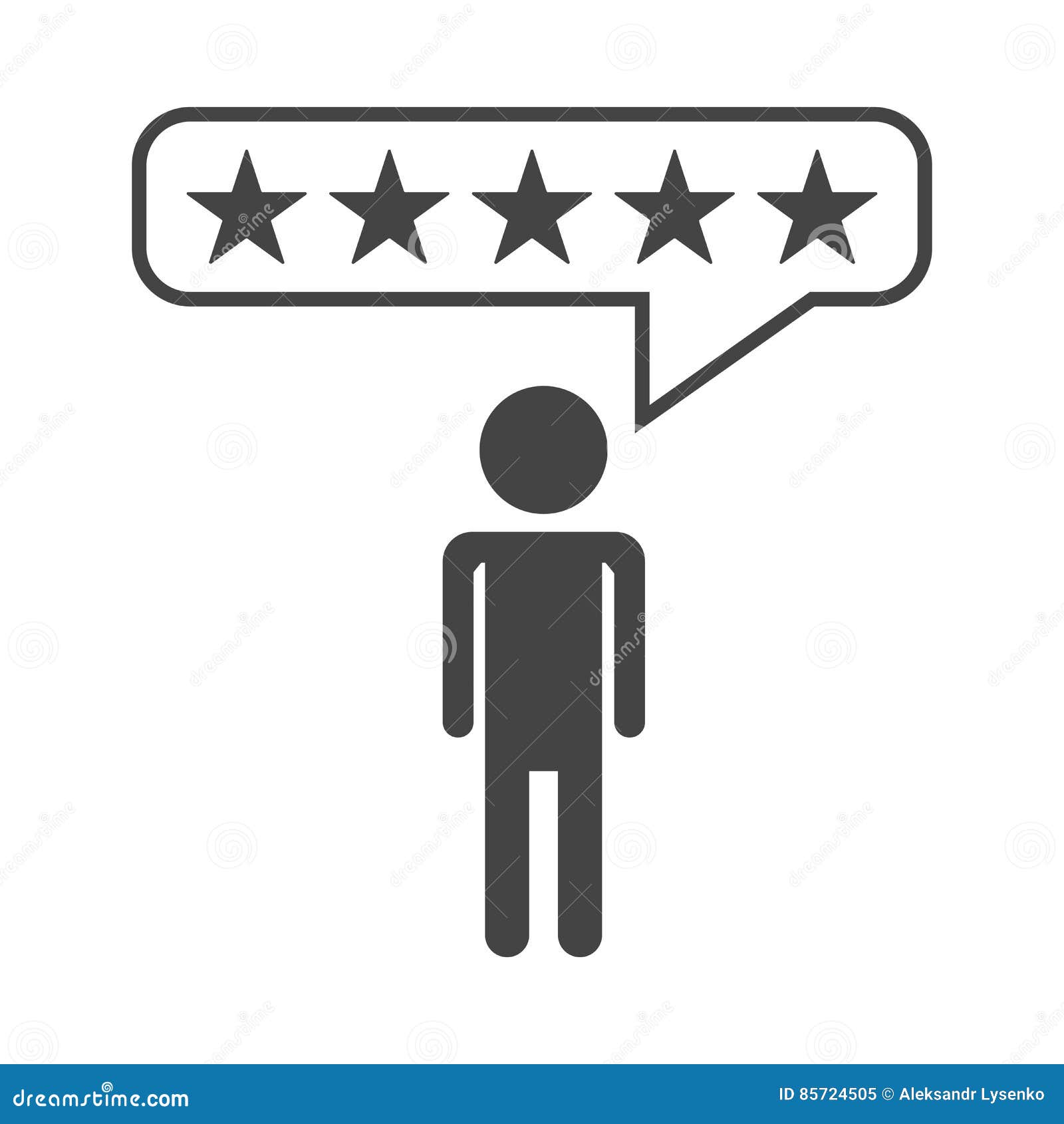 Customer Reviews, Rating, User Feedback Concept Vector Icon Stock ...