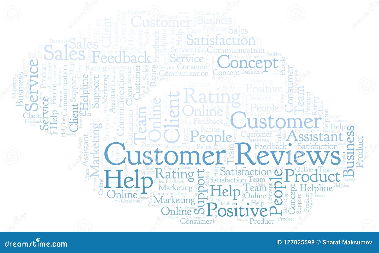 Customer Reviews Word Cloud. Stock Illustration - Illustration of ...