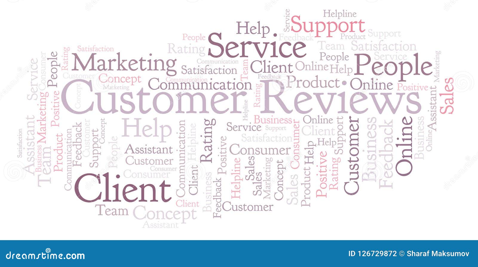 Customer Reviews Word Cloud. Stock Illustration - Illustration of ...