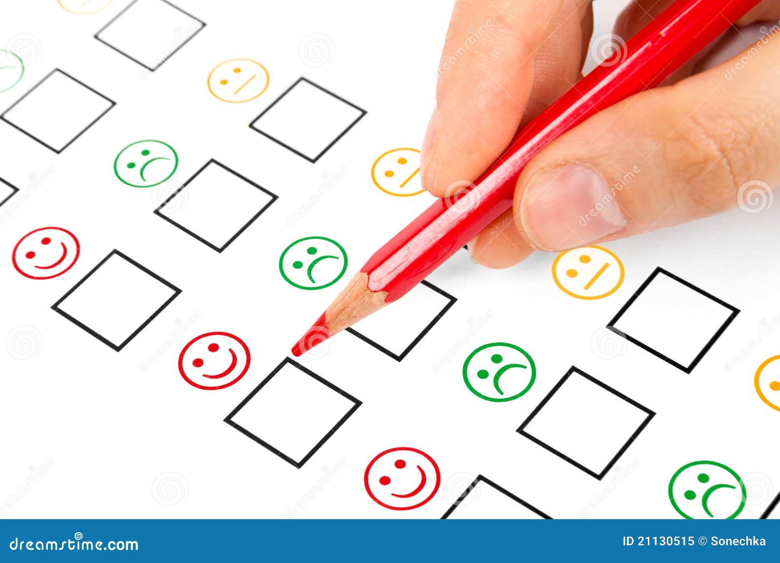 Customer satisfaction stock image. Image of color, smiley - 21130515