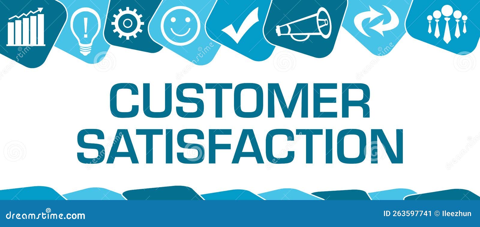 Customer Satisfaction Blue Rounded Squared on Top Symbols Stock ... Customer Satisfaction Blue Rounded Squared on Top Symbols Stock ...