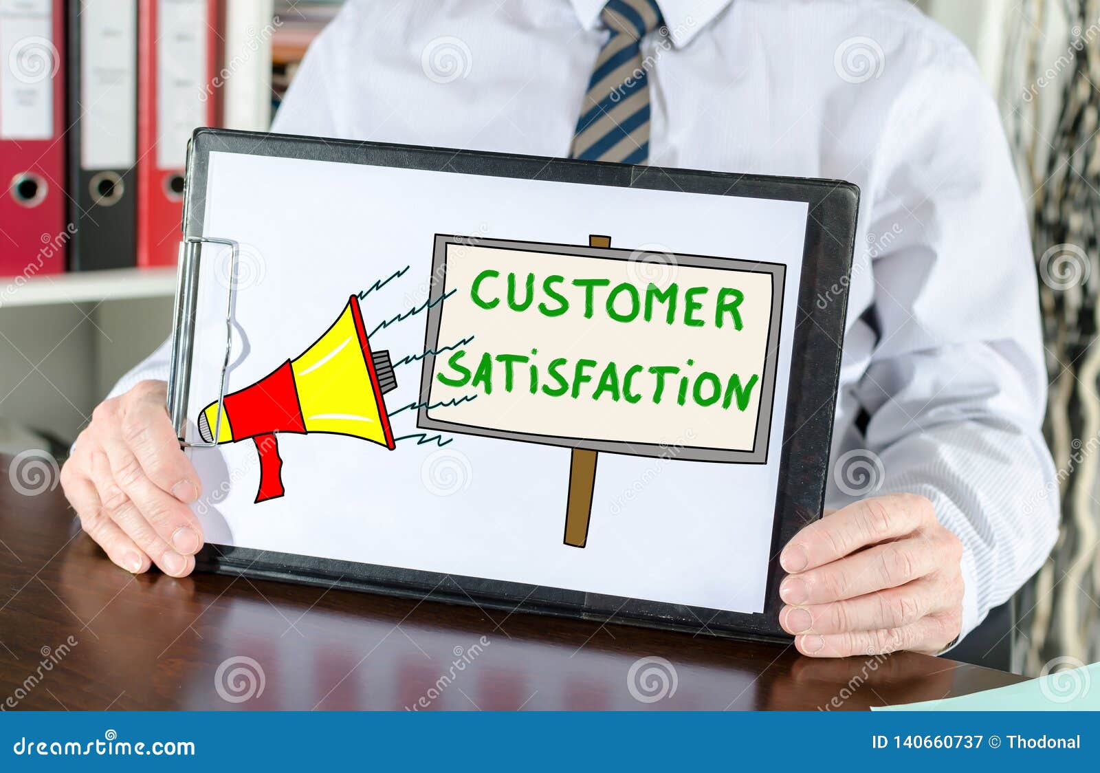 Customer Satisfaction Concept on a Clipboard Stock Image - Image of ...