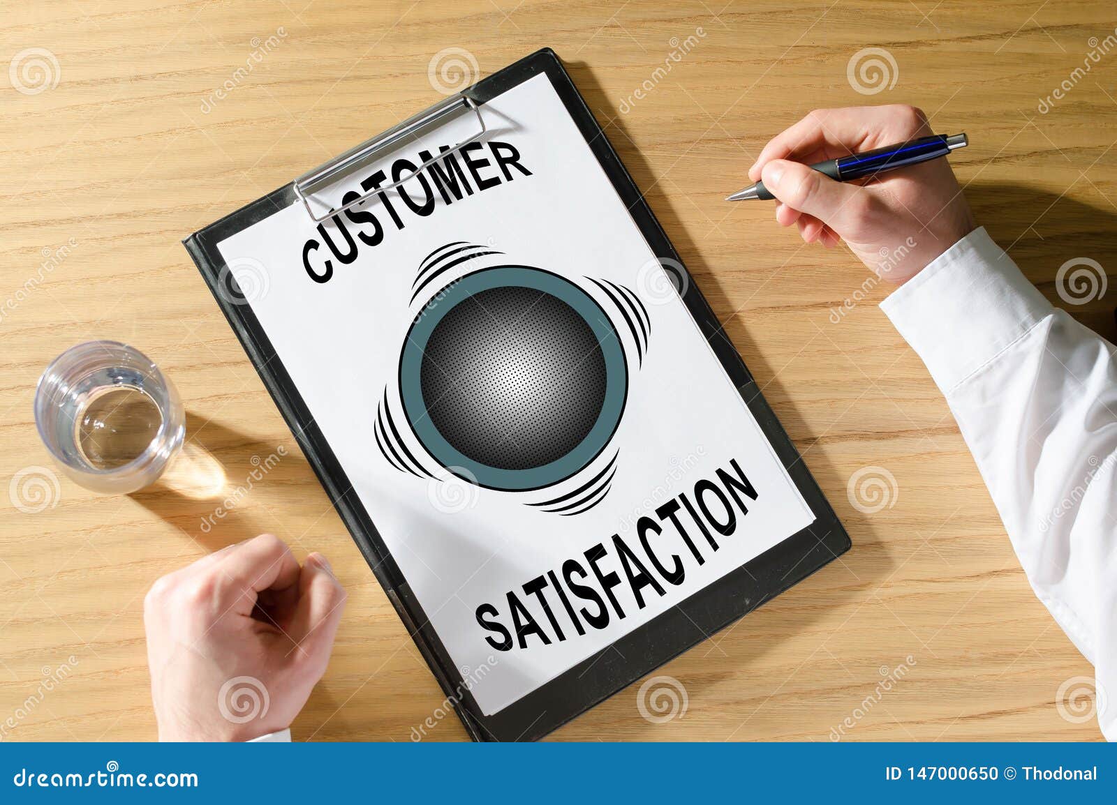 Customer Satisfaction Concept on a Desk Stock Photo - Image of ...