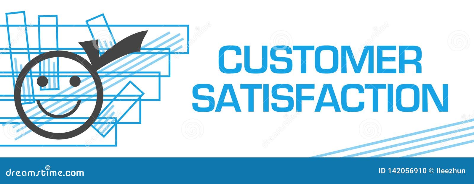 Customer Satisfaction Blue Strokes Symbol Horizontal Stock Illustration ... Customer Satisfaction Blue Strokes Symbol Horizontal Stock Illustration ...