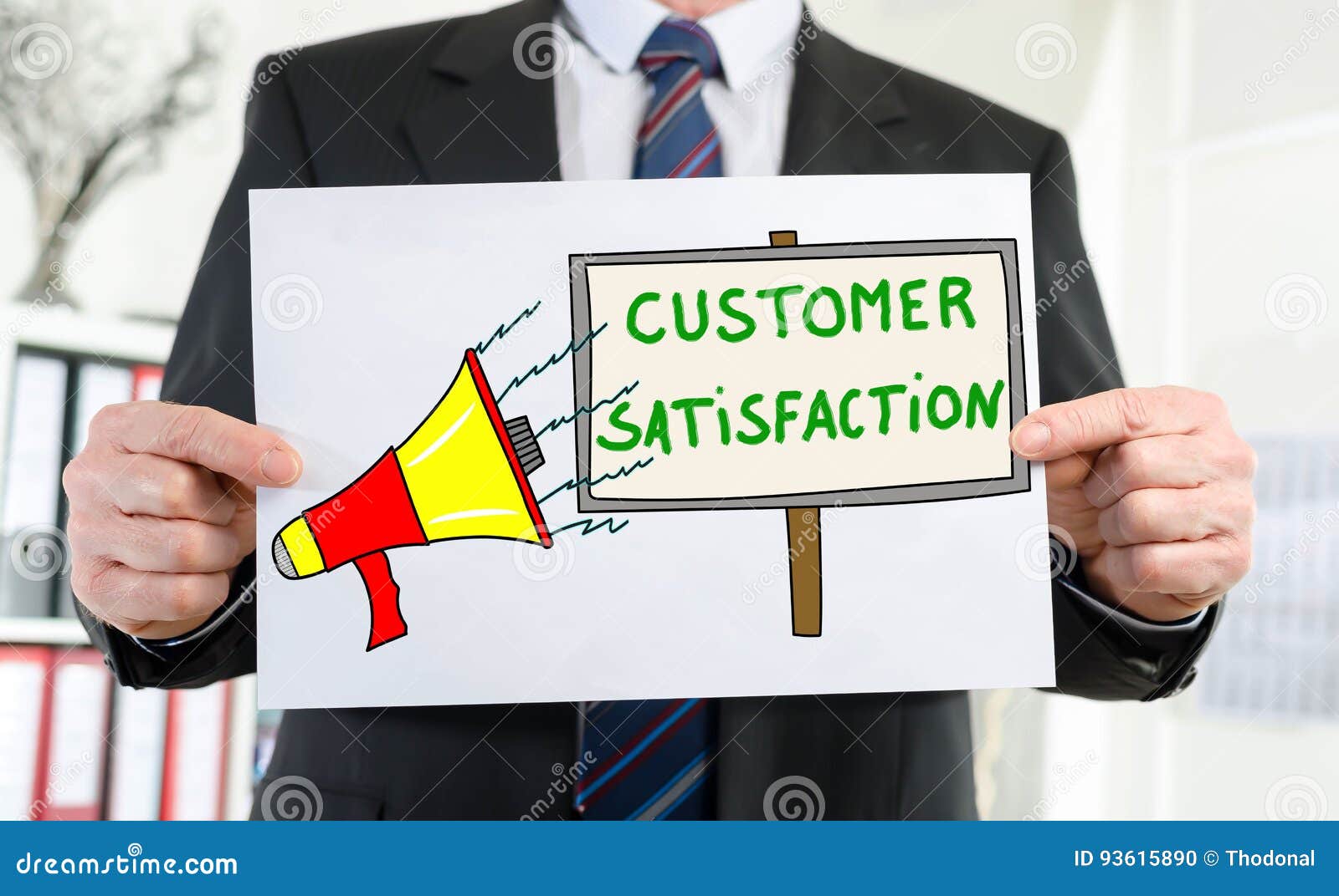 Customer Satisfaction Concept Shown by a Businessman Stock Photo ... Customer Satisfaction Concept Shown by a Businessman Stock Photo ...