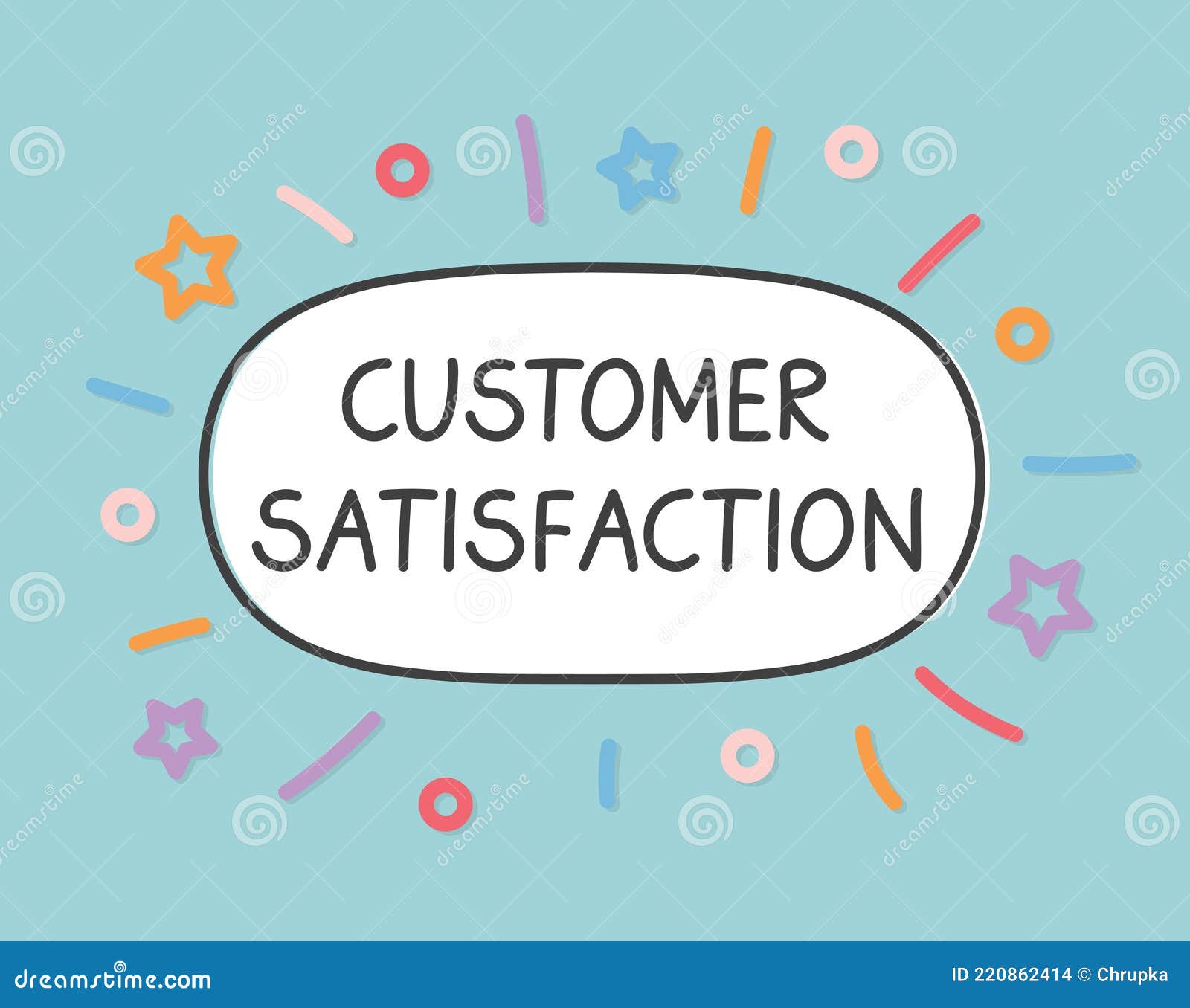 Customer Satisfaction Concept Stock Vector - Illustration of client ...