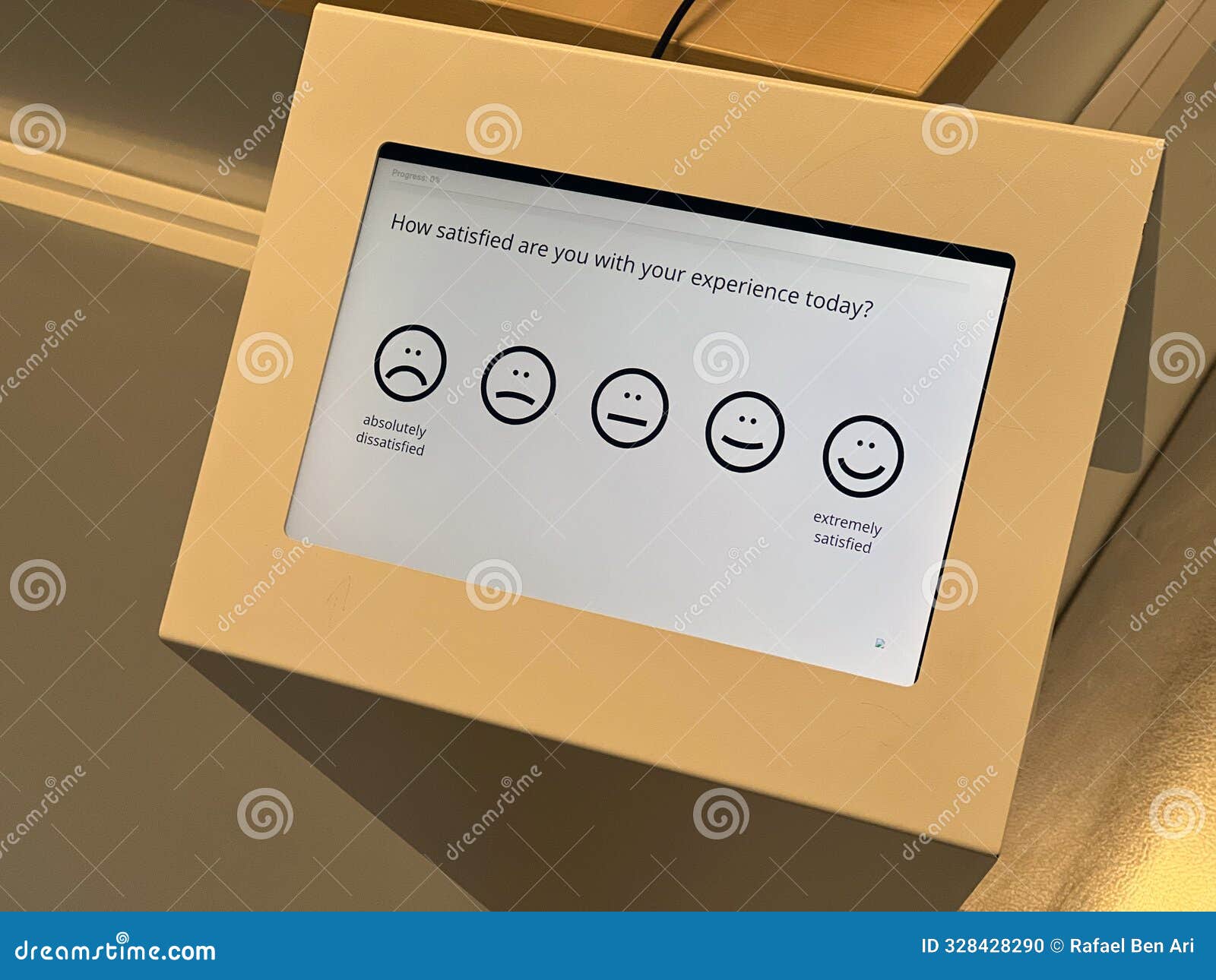 Customer Satisfaction Feedback Terminal Questionary Stock Photo - Image ...