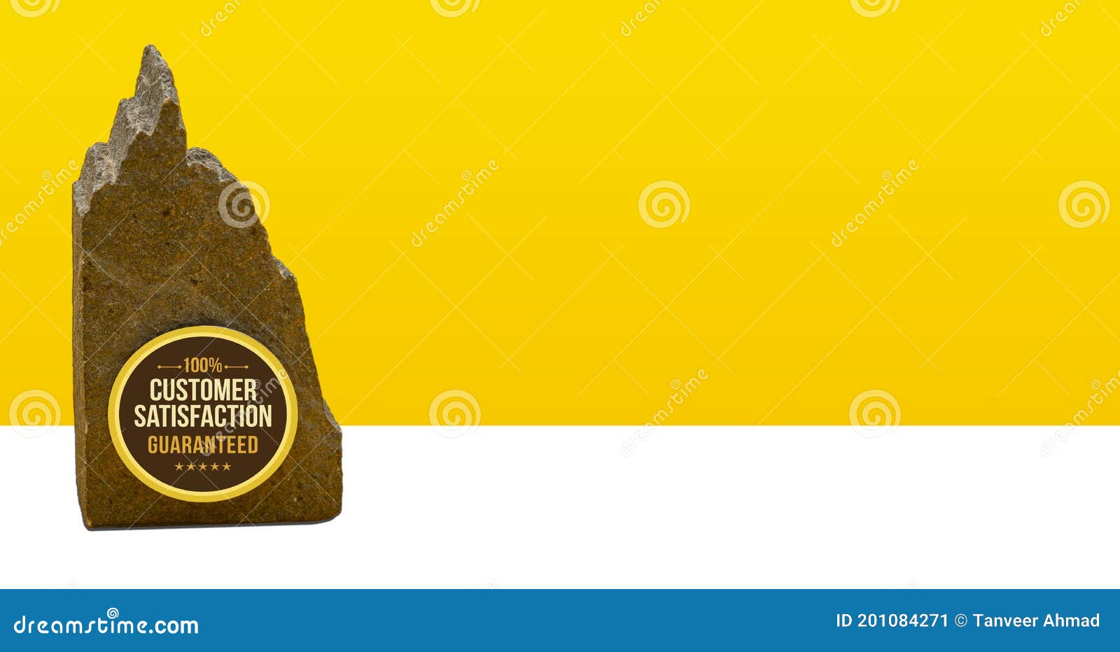 Customer Satisfaction Guaranteed Award Banner with Copy Space Stock ...