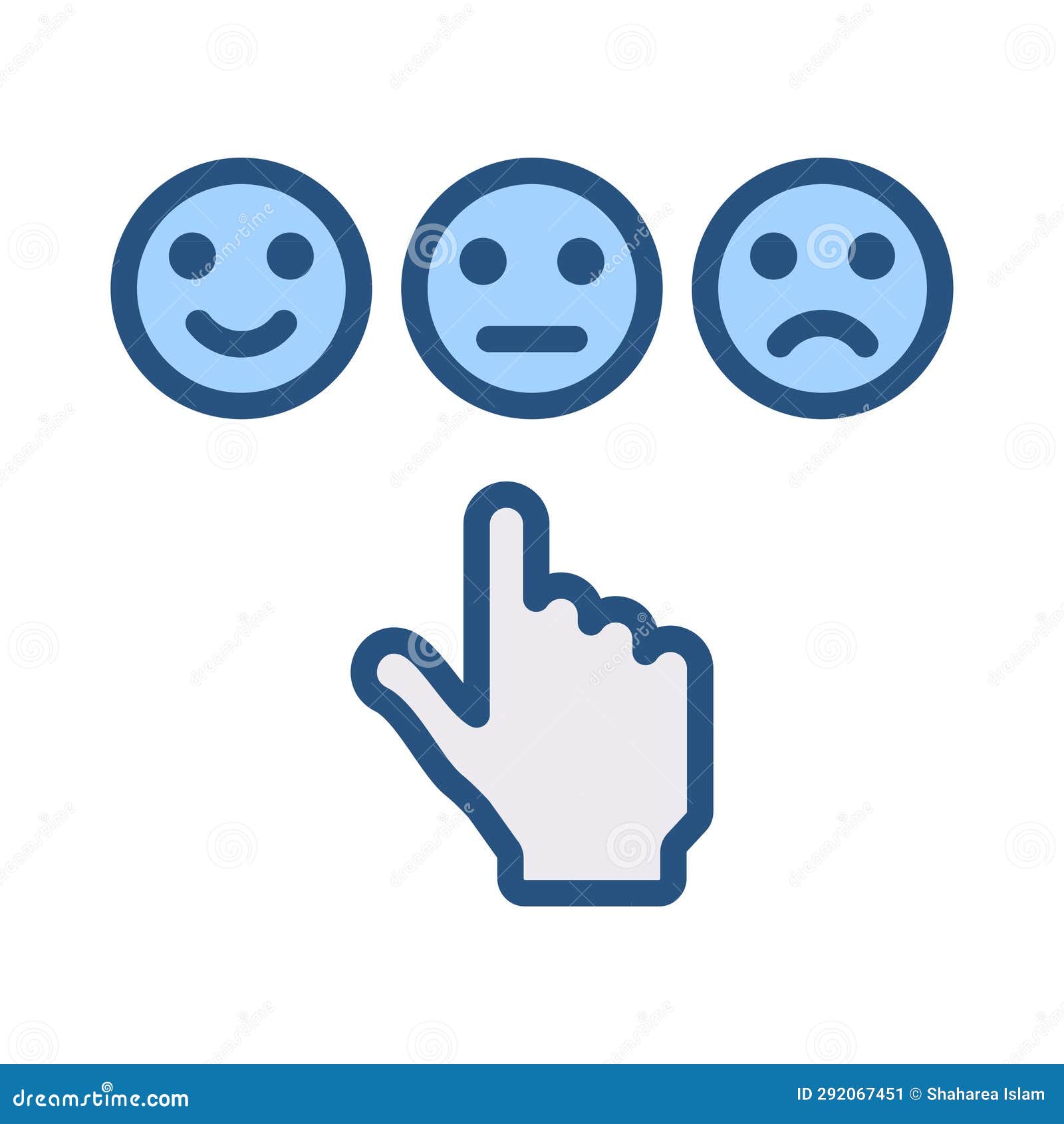 Customer Satisfaction Icon stock vector. Illustration of emoji - 292067451