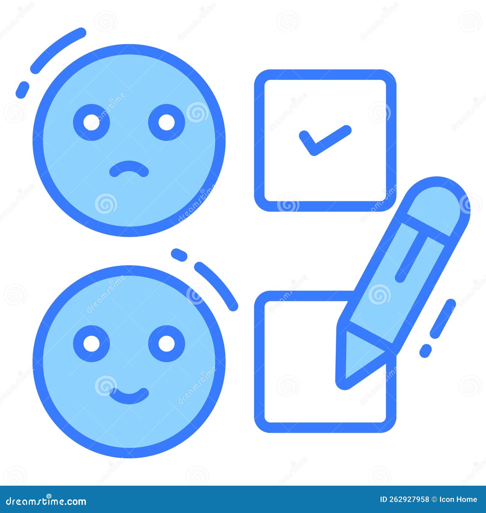 Customer Satisfaction Icon, Survey and Feedback, Modern Vector ...