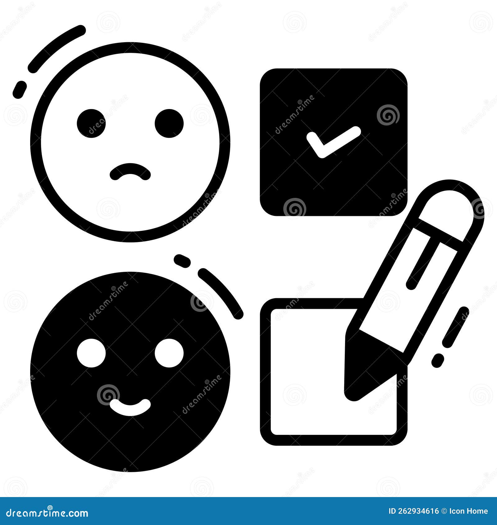 Customer Satisfaction Icon, Survey and Feedback, Modern Vector ...