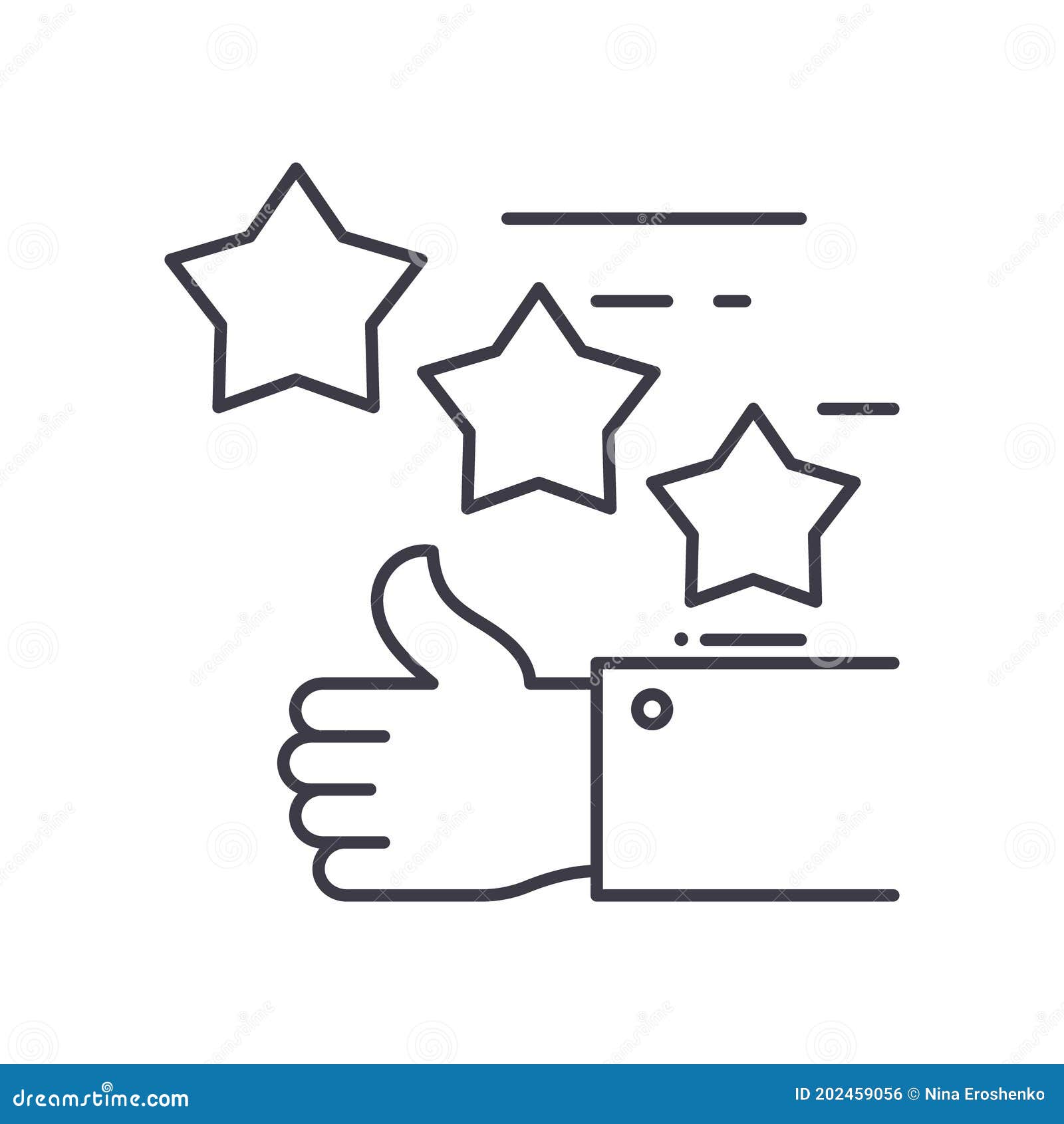 Customer Satisfaction Icon, Linear Isolated Illustration, Thin Line ...