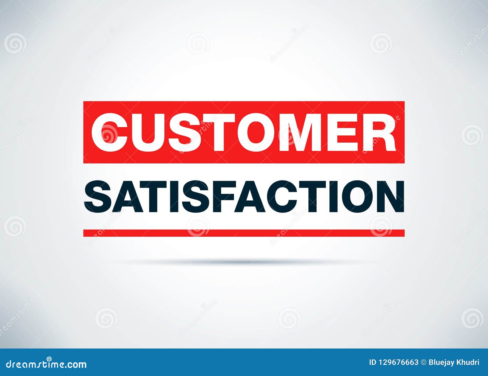 Customer Satisfaction Abstract Flat Background Design Illustrati Stock ...