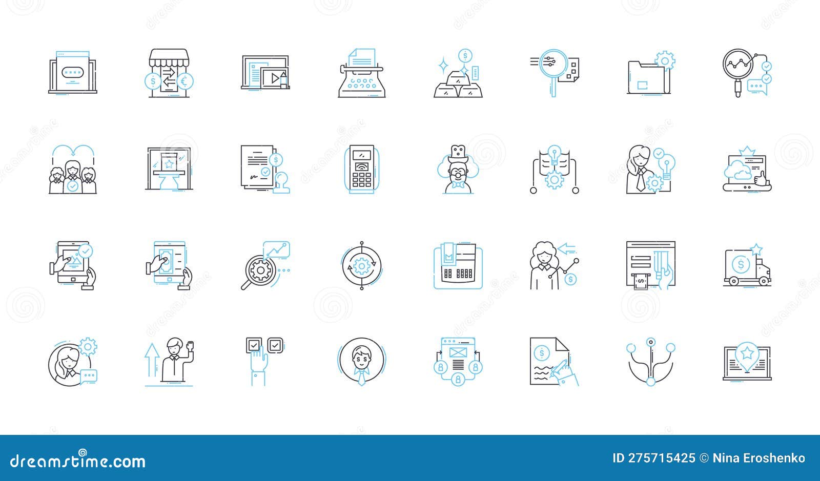 Gratification Line Icons Collection. Satisfaction, Joy, Contentment ...