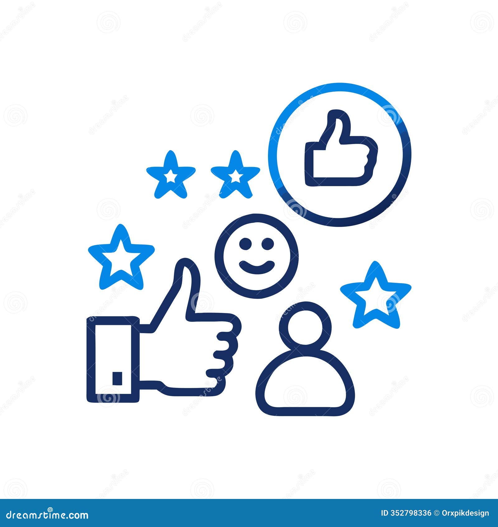 Customer Satisfaction Measurement Icon Stock Vector - Illustration of ...