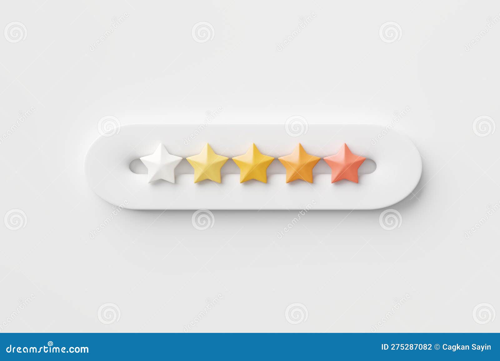 Customer Satisfaction Meter with Five Star Rating. Increasing Ratings ...
