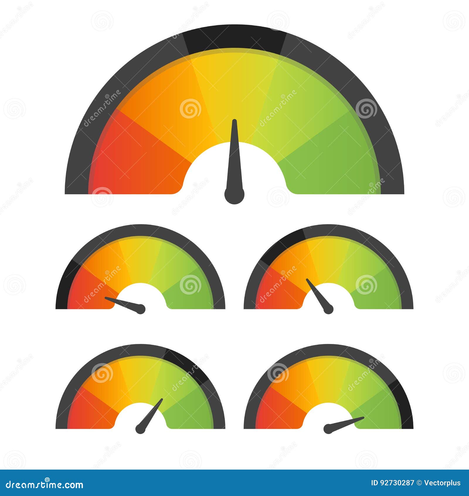 Choice Of Yes Or No On Speedometer. Tick And Cross To Upload Documents ...