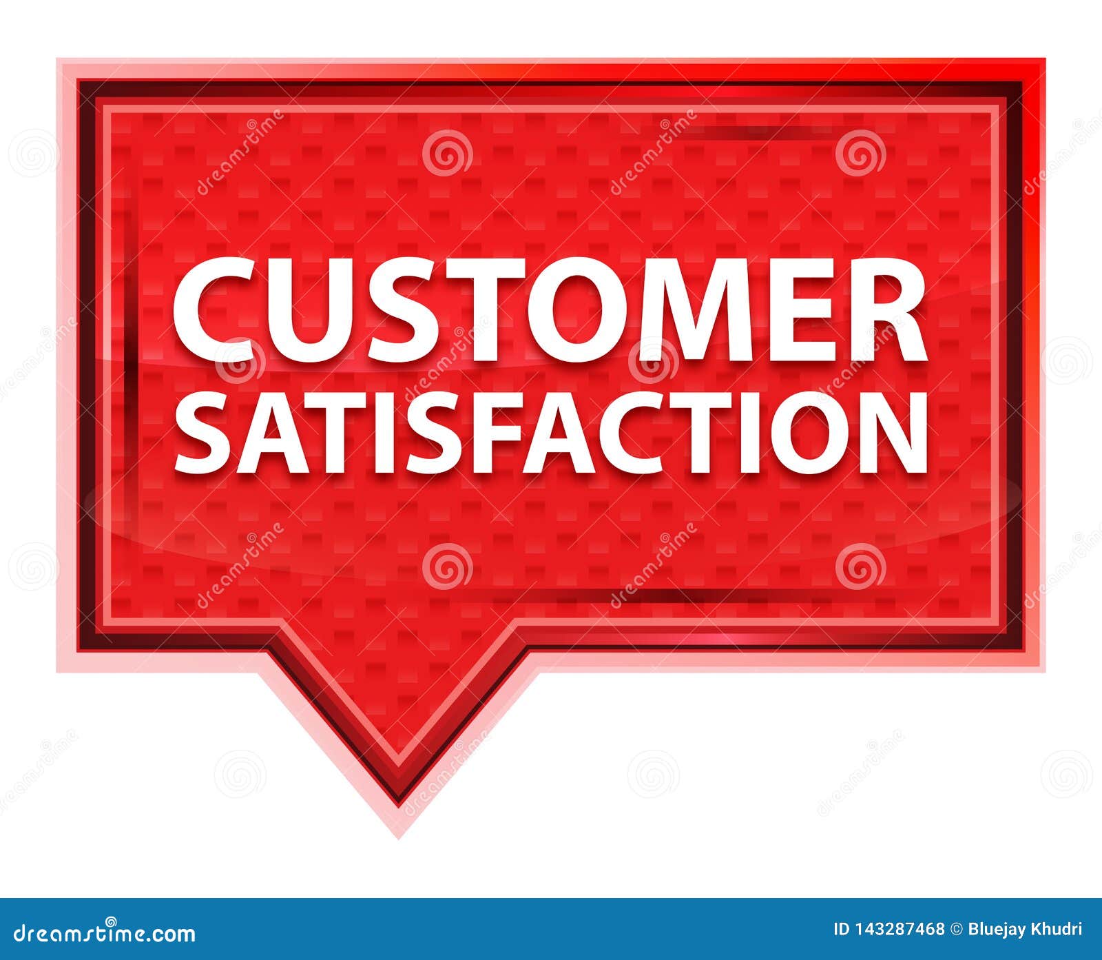 Customer Satisfaction Misty Rose Pink Banner Button Stock Illustration ...
