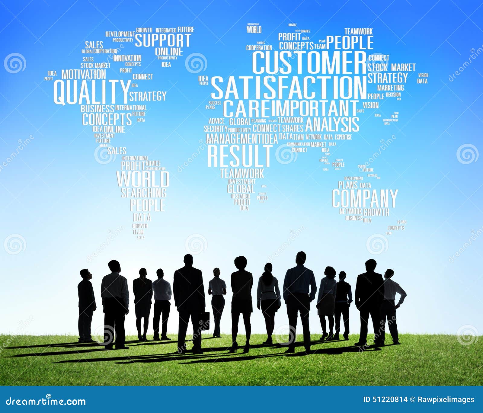 Customer Satisfaction Reliability Quality Service Concept Stock Photo ...