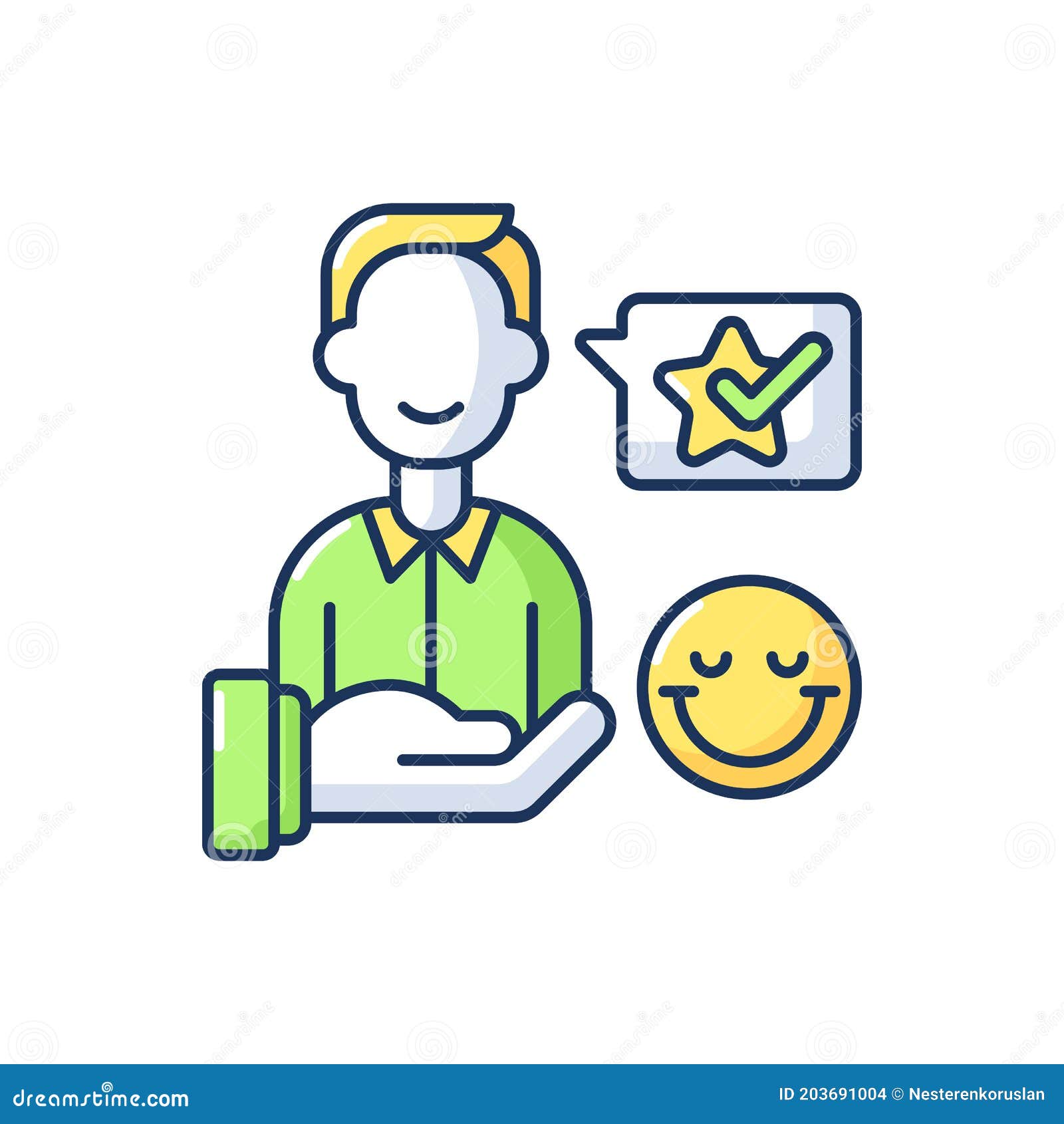 Customer Satisfaction RGB Color Icon Stock Vector - Illustration of ... Customer Satisfaction RGB Color Icon Stock Vector - Illustration of ...