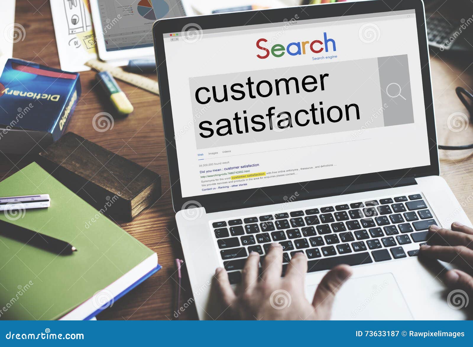 Customer Satisfaction Services Satisfied Concept Stock Image - Image of ...