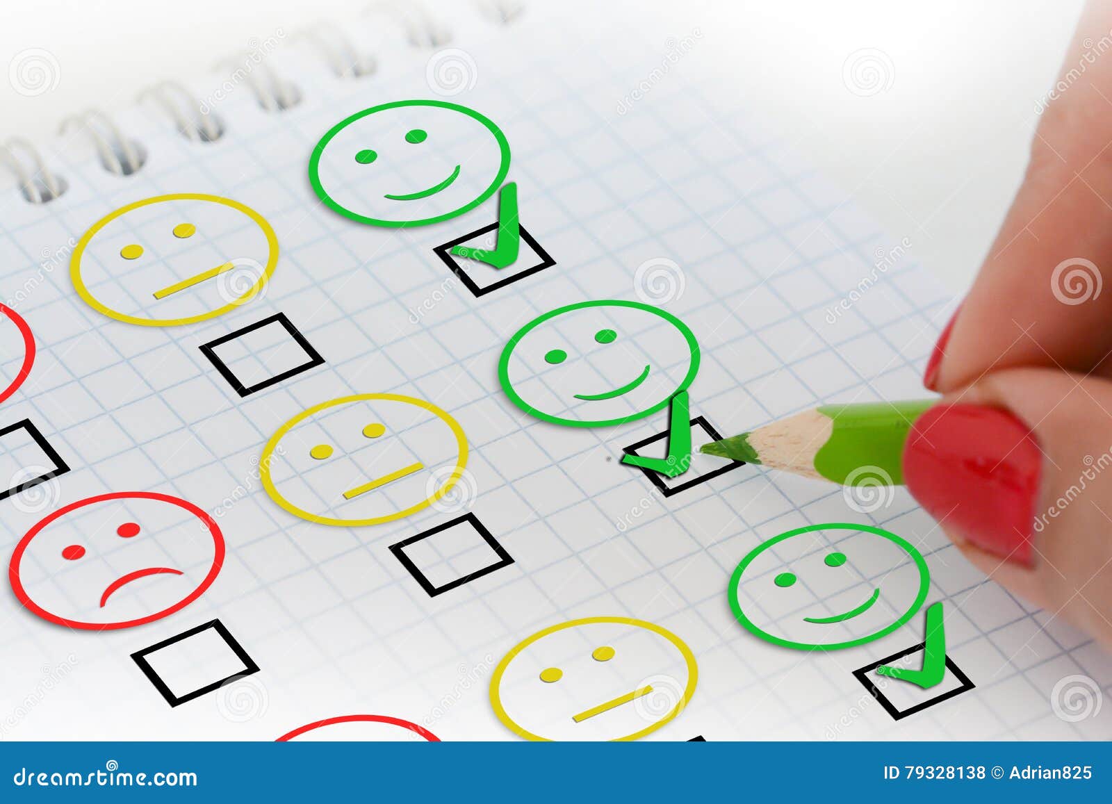 Customer Satisfaction Survey or Questionnaire Stock Photo - Image of ...