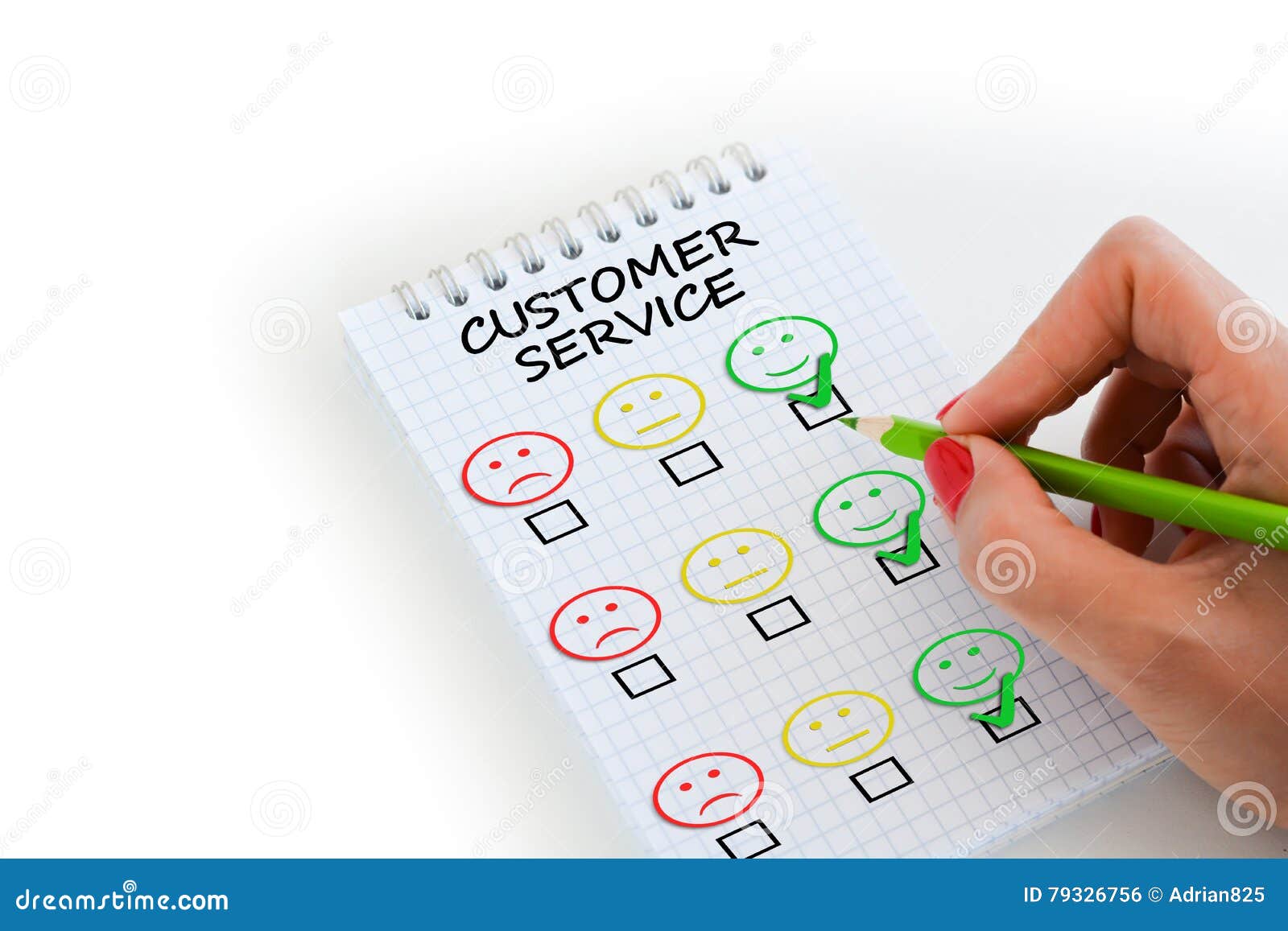 Customer Satisfaction Survey or Questionnaire Stock Photo - Image of ...