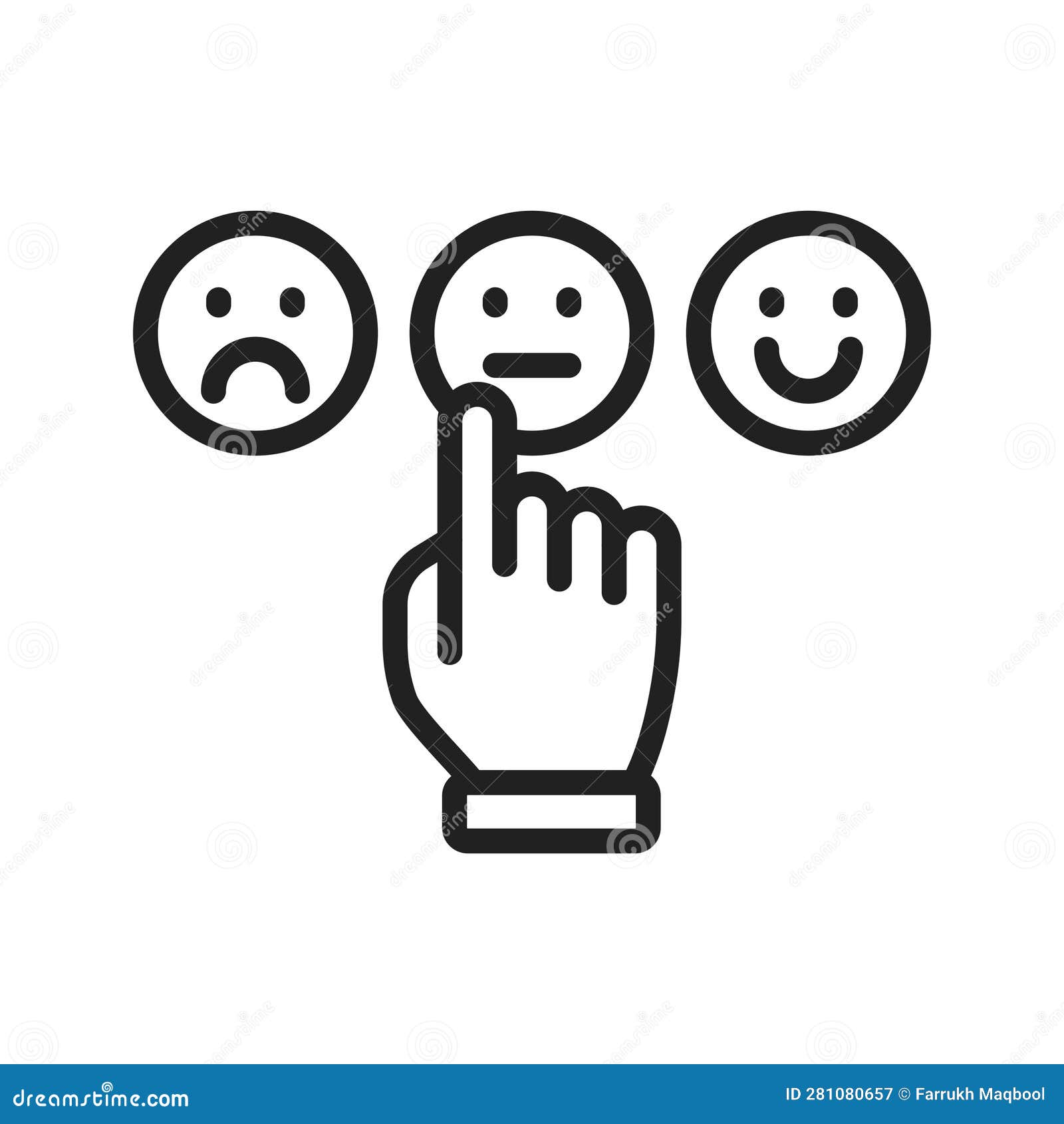 Customer Satisfaction Icon Image. Stock Vector - Illustration of symbol ...