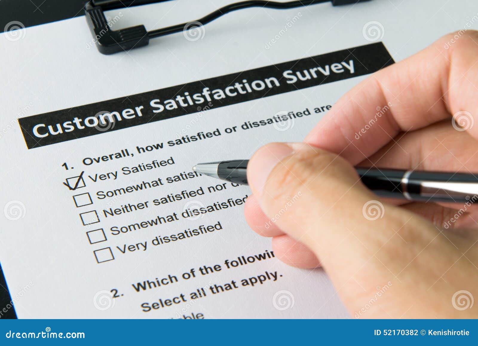 Customer Satisfactory Survey Stock Photo - Image of quality, document ...