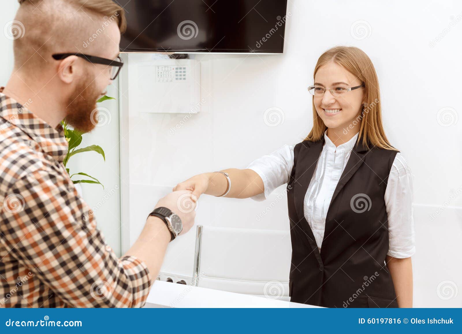 Customer is Satisfied with the Service Staff Stock Photo - Image of ...