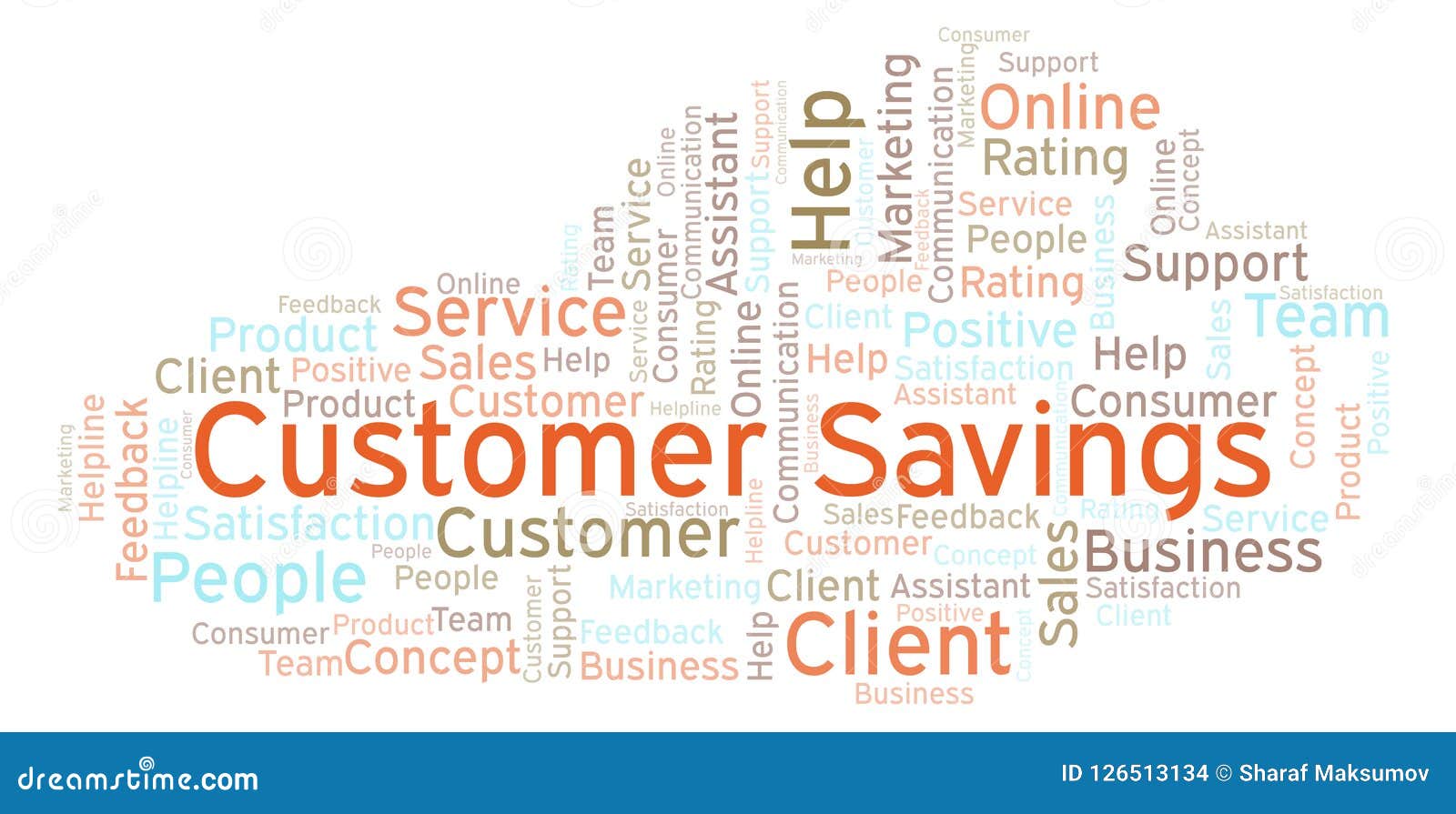 Customer Savings Word Cloud. Stock Illustration - Illustration of ...
