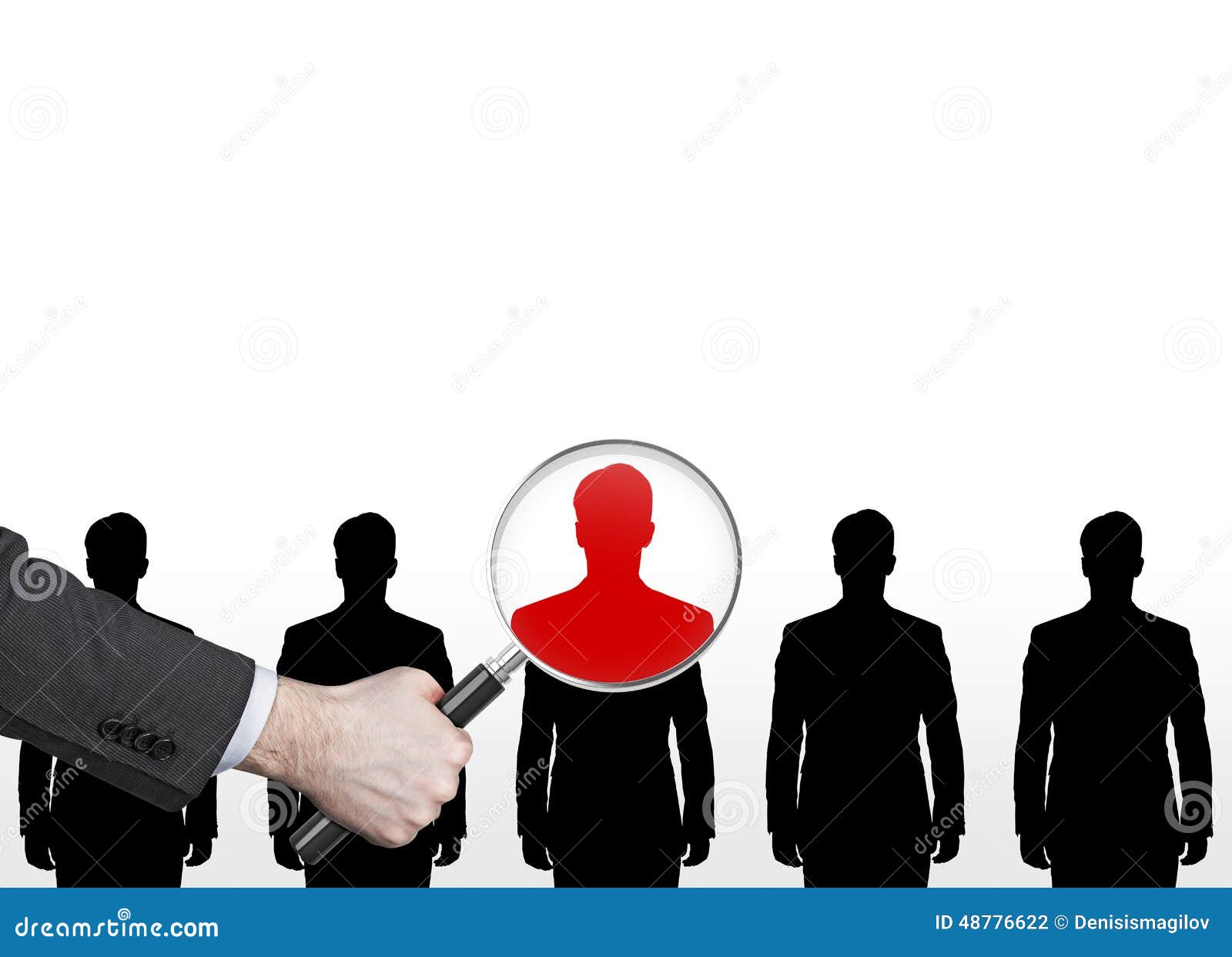 Customer search stock illustration. Illustration of employer - 48776622