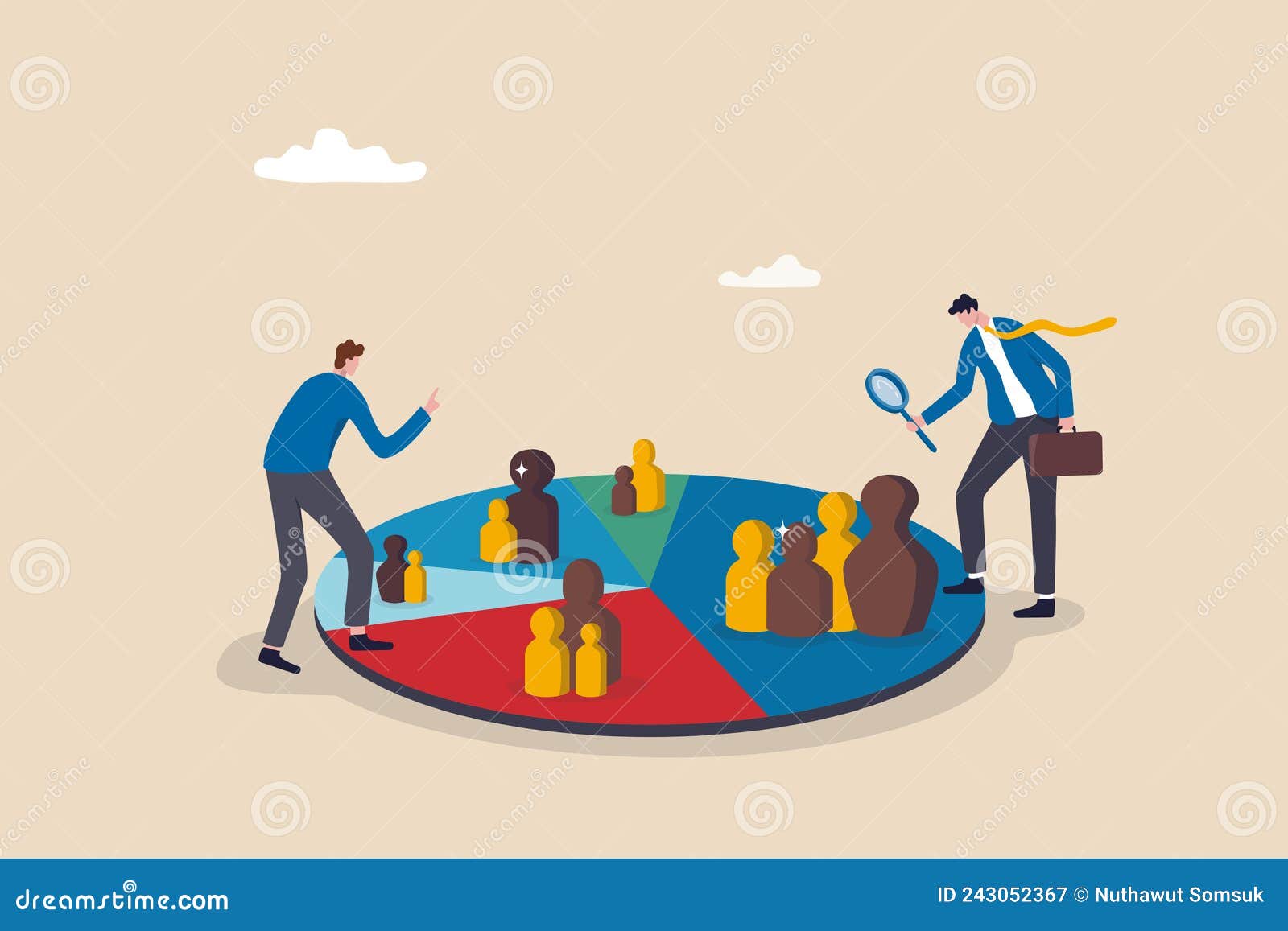 Demographic Analysis World Map Infographic Chart Design Template Vector ...