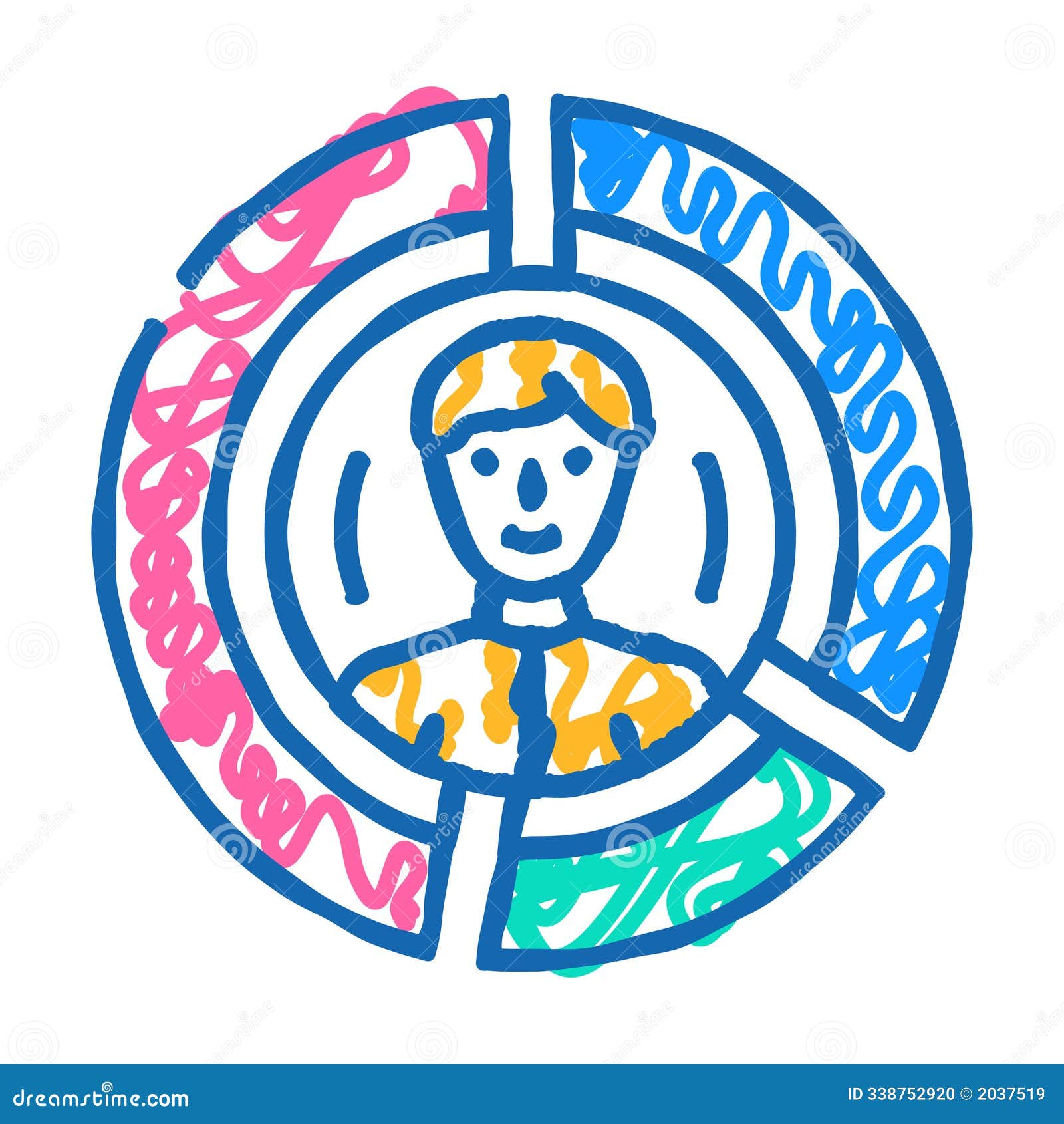 Customer Segmentation Business Process Icon Doodle Illustration Stock ... Customer Segmentation Business Process Icon Doodle Illustration Stock ...