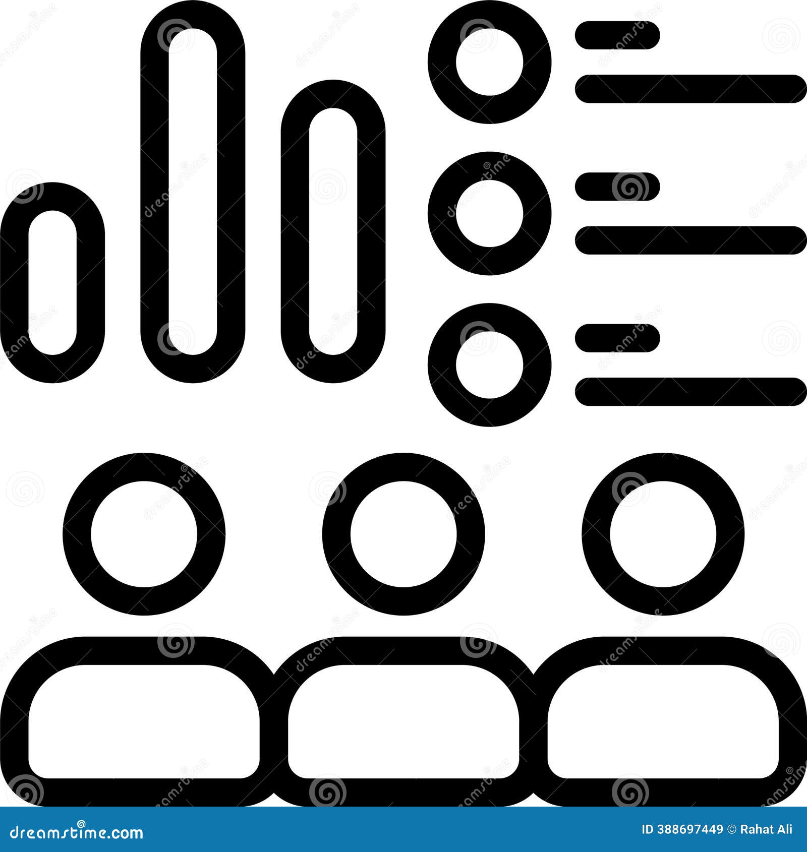 Customer Segmentation Model Stock Photography | CartoonDealer.com #130563704