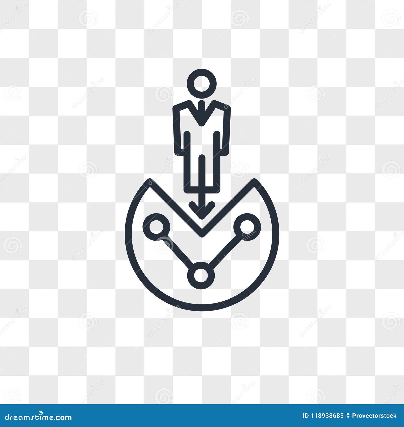 Customer Segmentation Vector Icon Isolated on Transparent Background ...