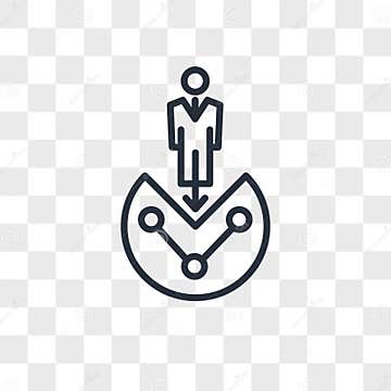 Customer Segmentation Vector Icon Isolated on Transparent Background ...