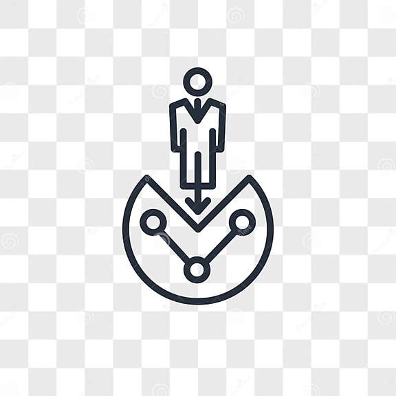 Customer Segmentation Vector Icon Isolated on Transparent Background ...