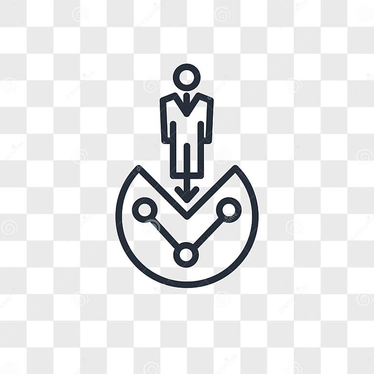 Customer Segmentation Vector Icon Isolated on Transparent Background ...