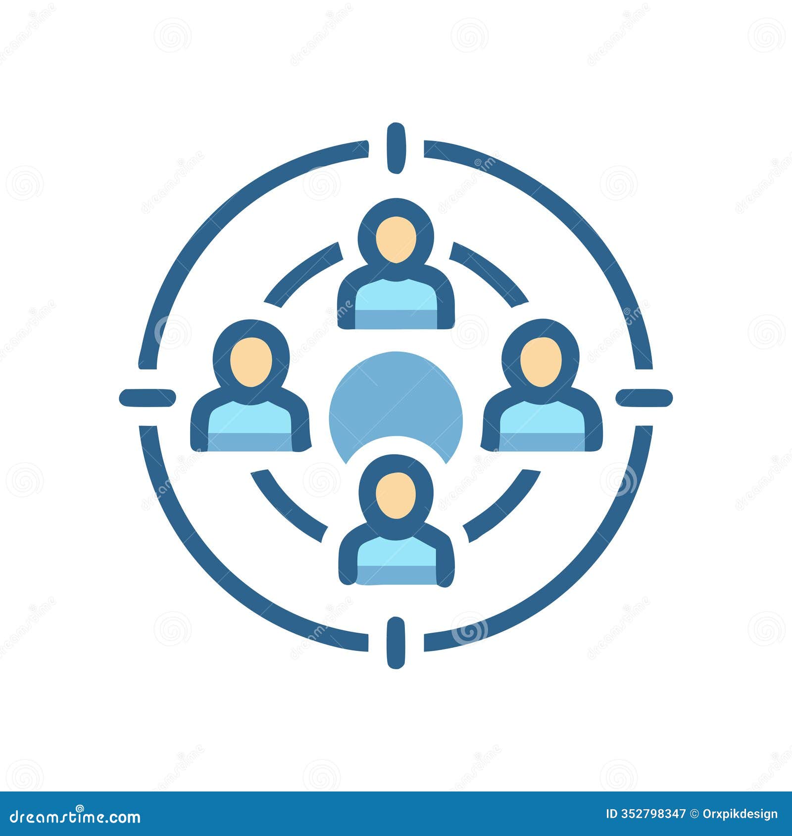Customer Segmentation Visual Icon Stock Vector - Illustration of genius ...