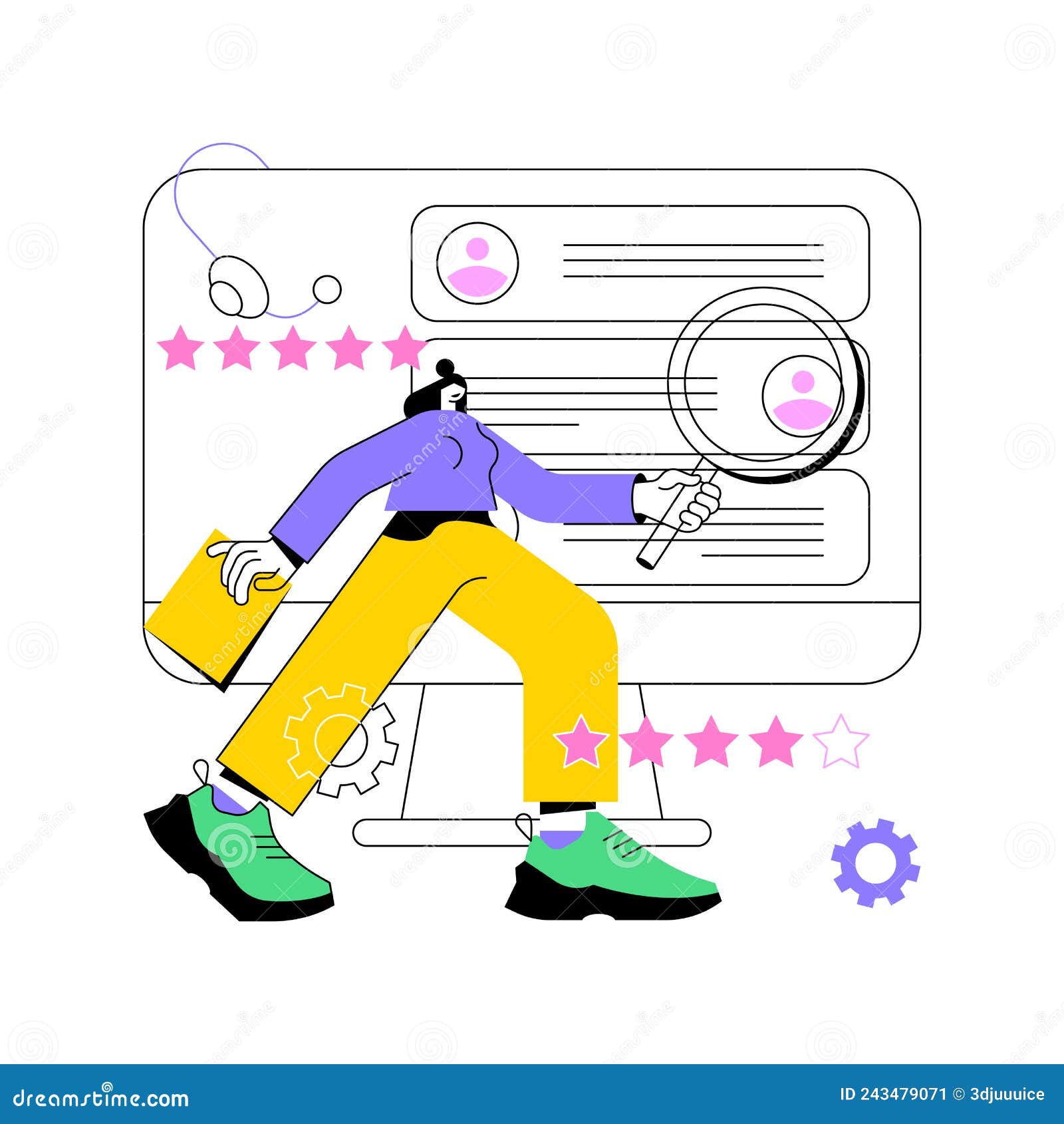 Customer Self-service Abstract Concept Vector Illustration. Stock ...