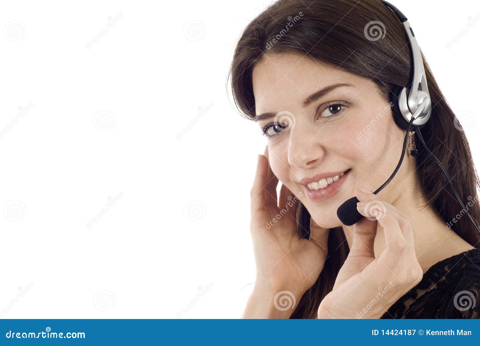 Customer Service stock image. Image of cute, person, isolated - 14424187