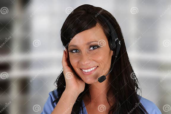Customer Service stock image. Image of pretty, person - 26473745