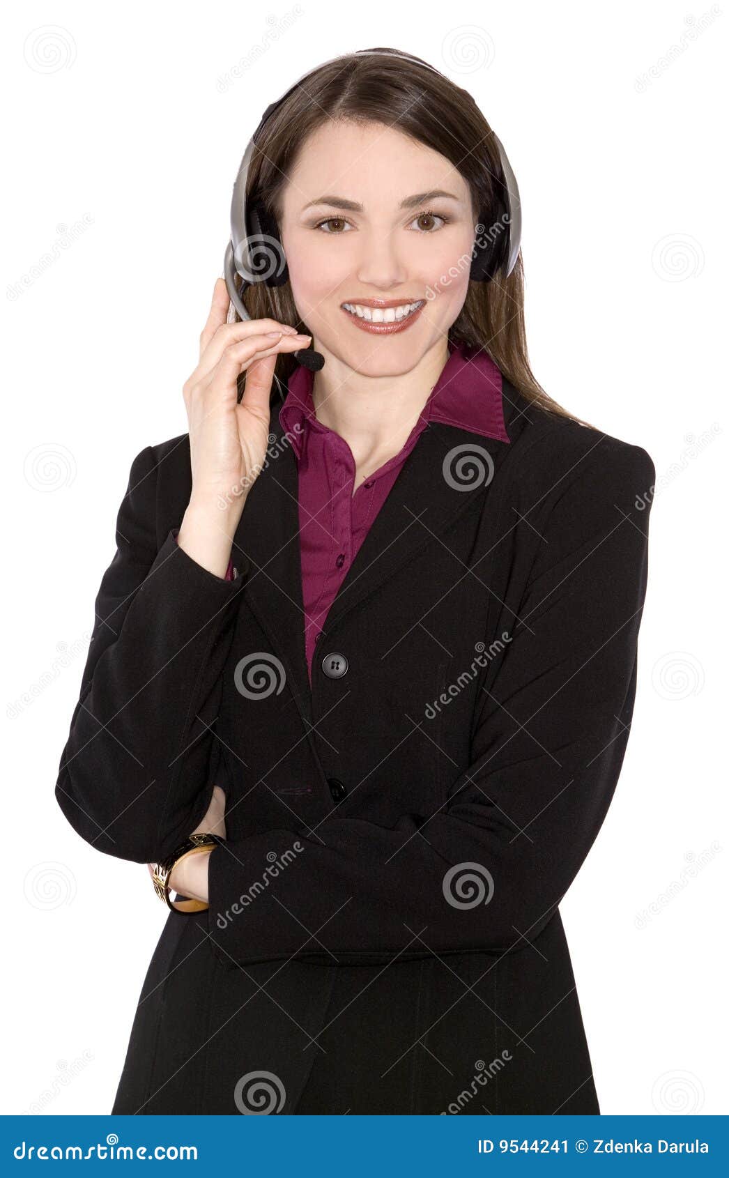 Customer service stock image. Image of attractive, isolated - 9544241