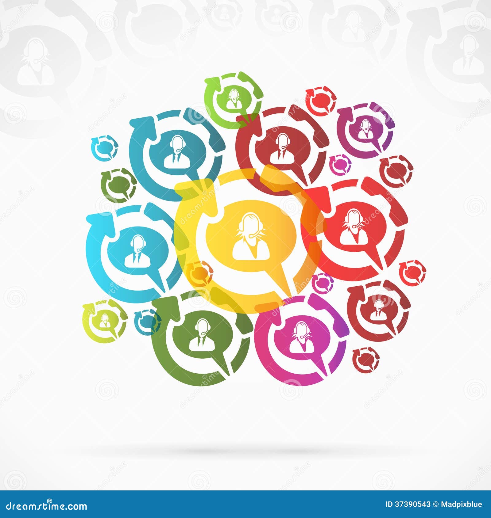 Customer service stock vector. Illustration of calling - 37390543