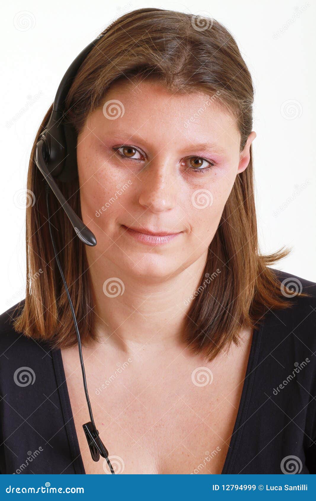 Customer service agent stock image. Image of agent, headset - 12794999