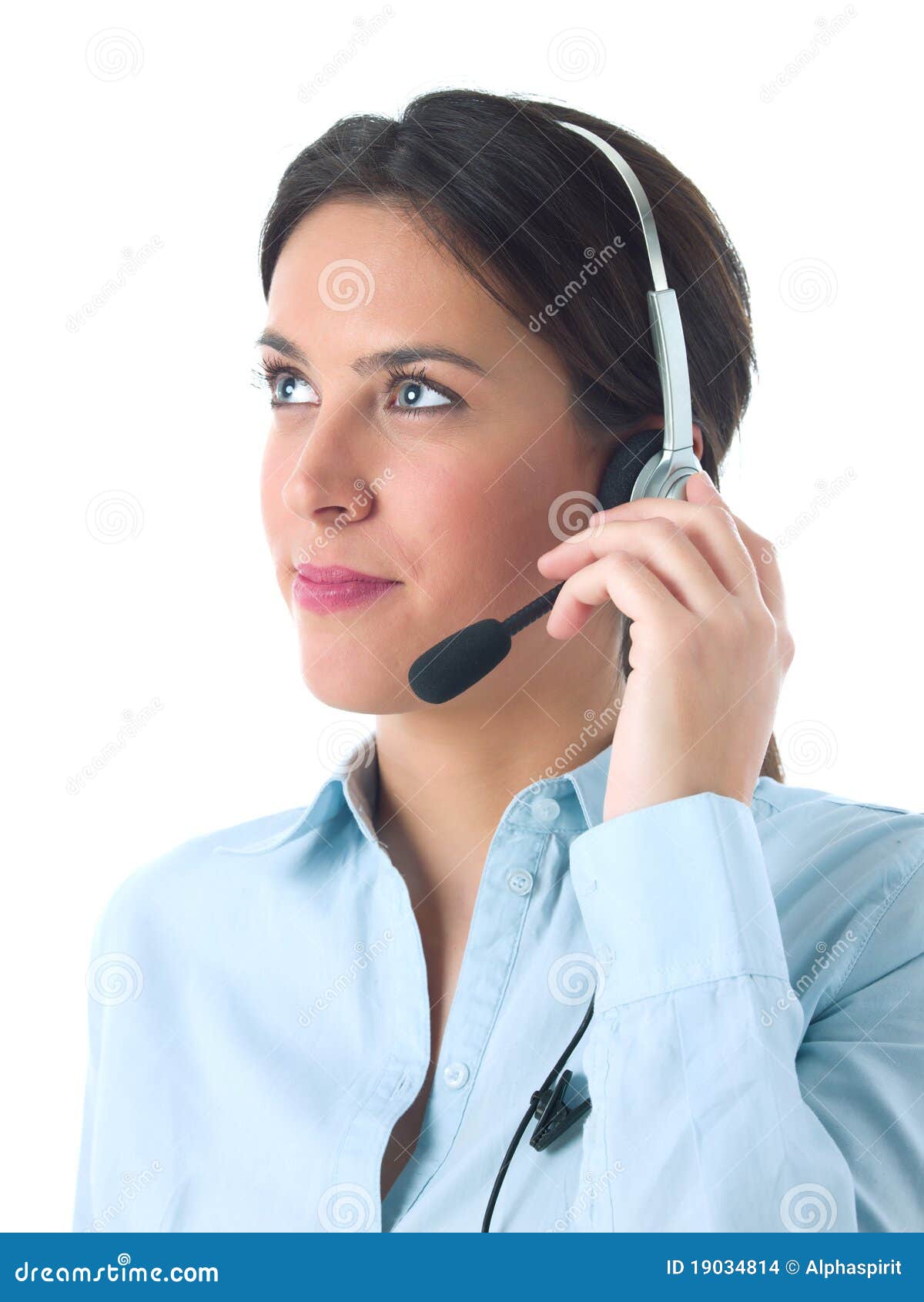 Customer service agent stock photo. Image of secretary - 19034814